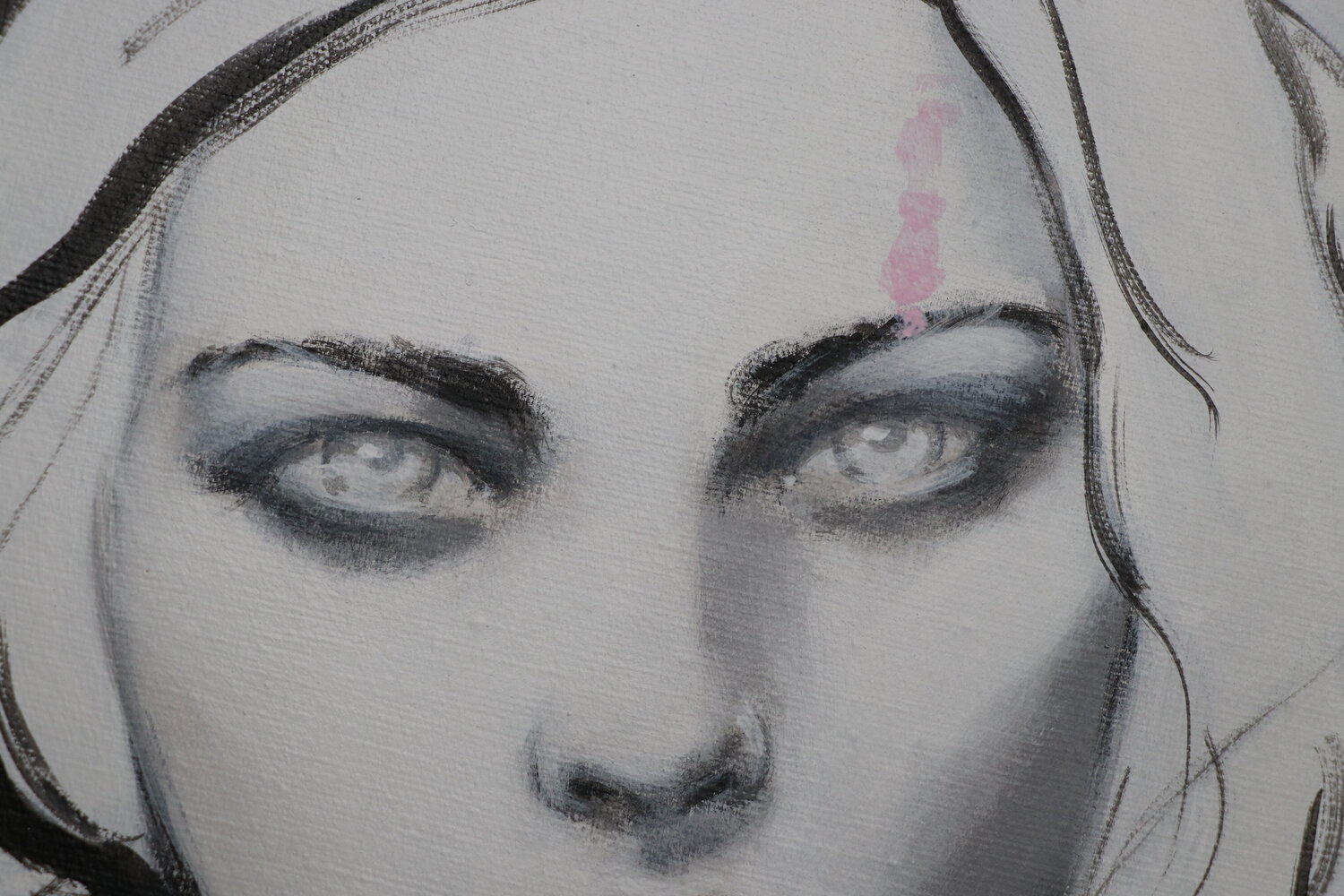 SEE ME NOW by Petra Kaindel (2023) : Painting Acrylic, Pencil on Canvas ...