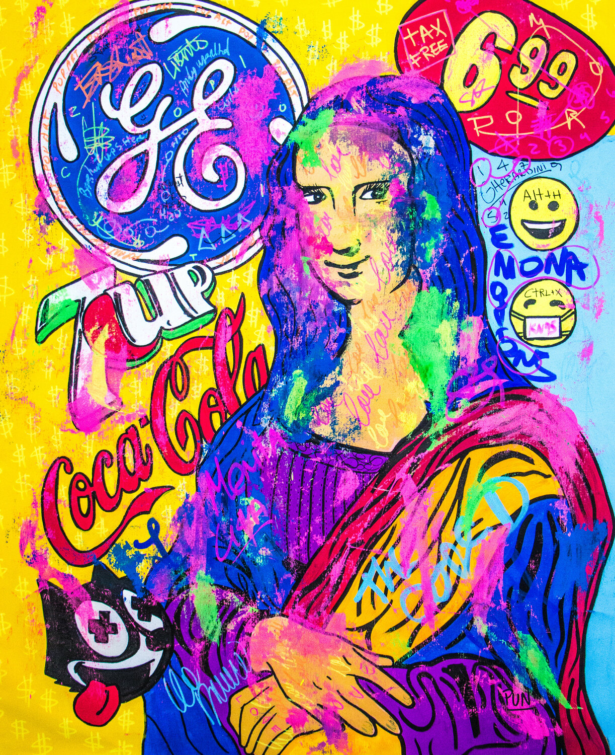 Mona Lisa Brand Series 7up Coca cola General Electric Emoticons Felix ...