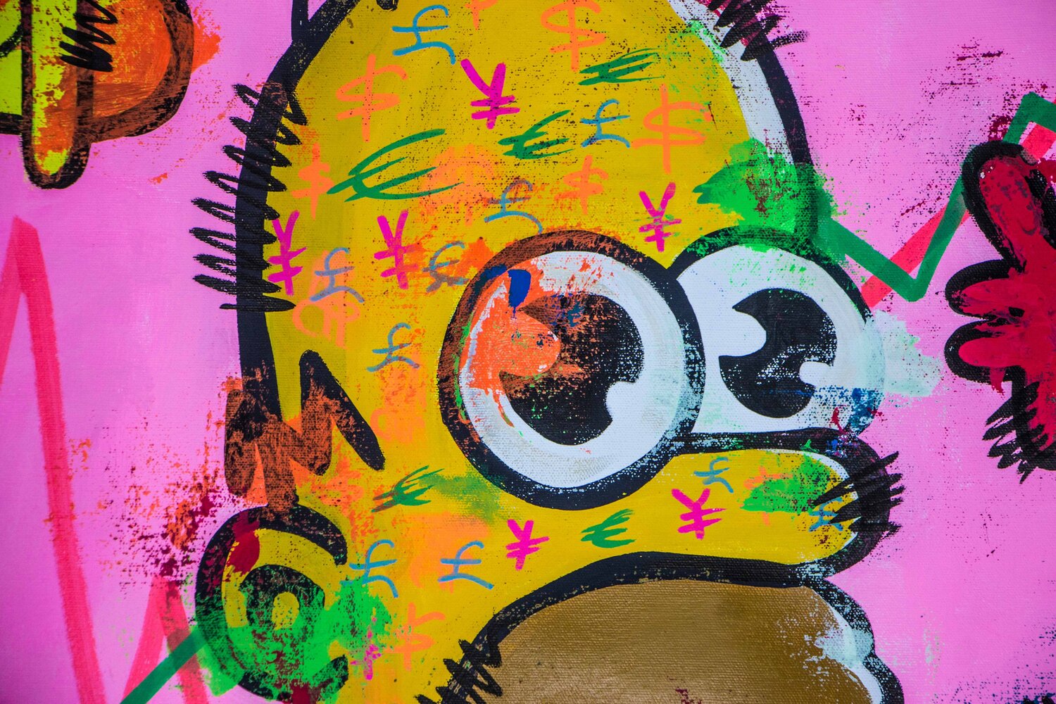 Mr. Money Sparkle - Homer Simpson by Carlos Pun (2022) : Painting ...