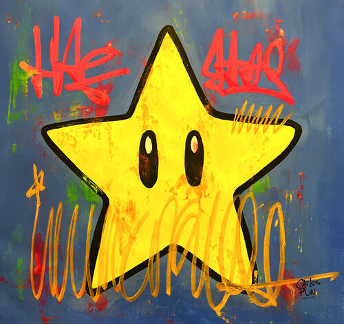 The Invincible star Mario Bros by Carlos Pun (2023) : Painting Acrylic ...