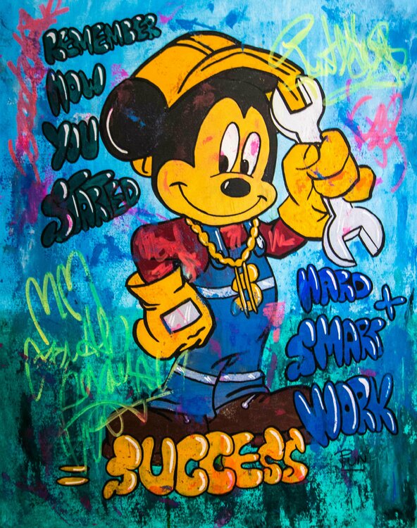 Graffiti Gangster Mickey Mouse