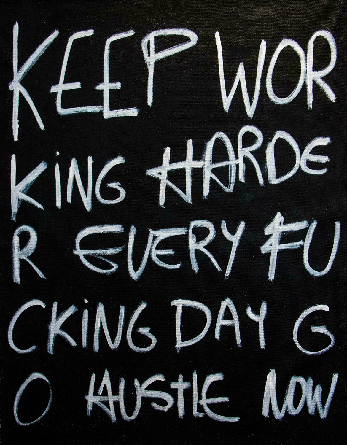 Keep Working Harder by Carlos Pun (2022) : Painting Acrylic, Ink on ...