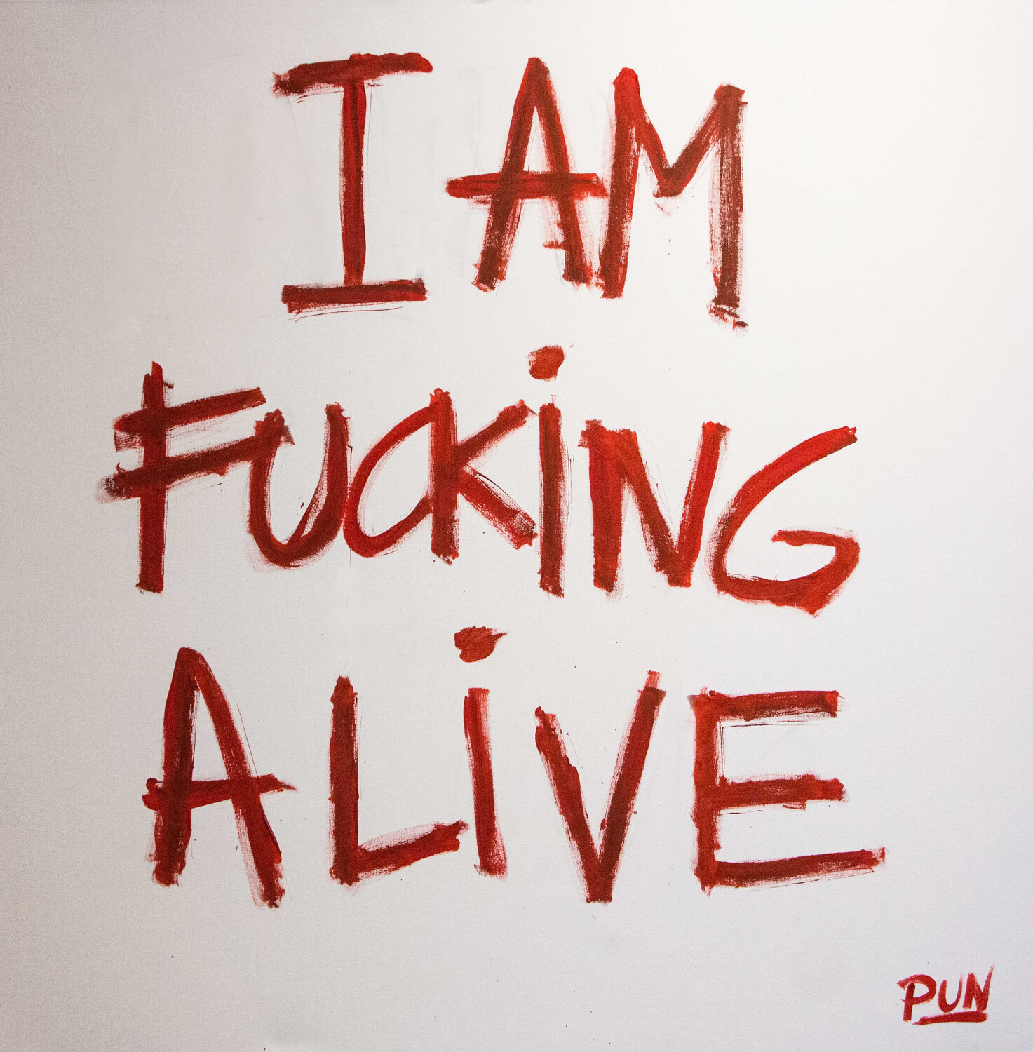 i am fucking alive by Carlos Pun (2022) : Painting Acrylic on Canvas ...