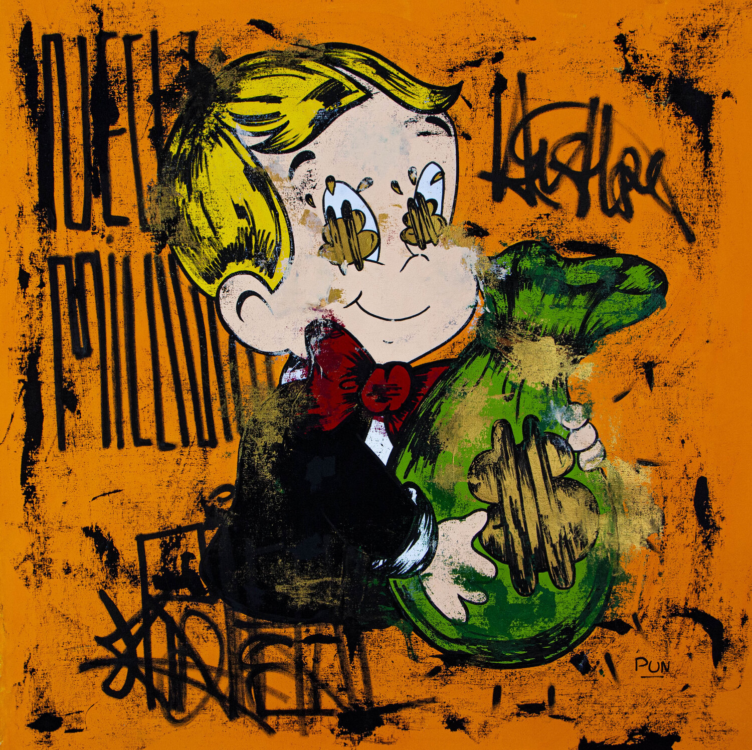New Millionaire kid f.t Richie Rich by Carlos Pun (2022) : Painting ...