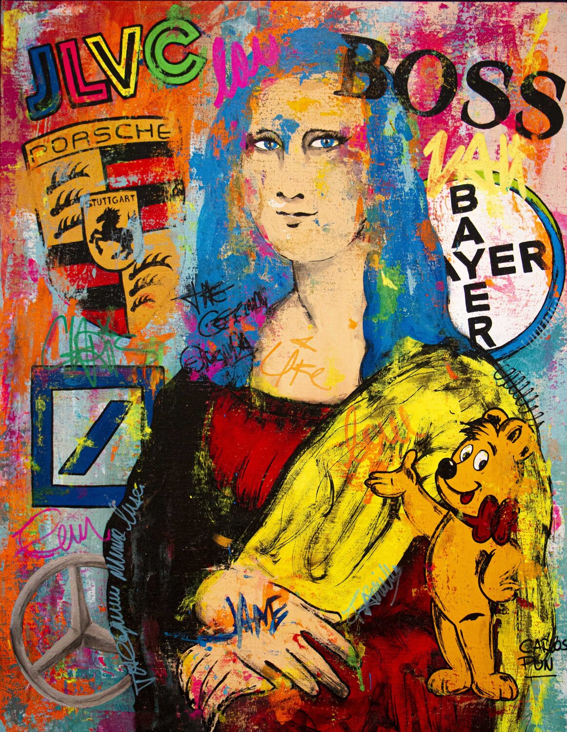 German Mona Lisa - Custom by Carlos Pun (2023) : Painting Acrylic ...