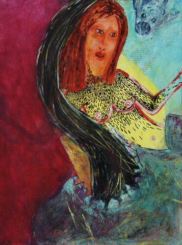 Der Schlund by Anna Bieler (2020) : Work on Paper Pastel, Gouache on ...