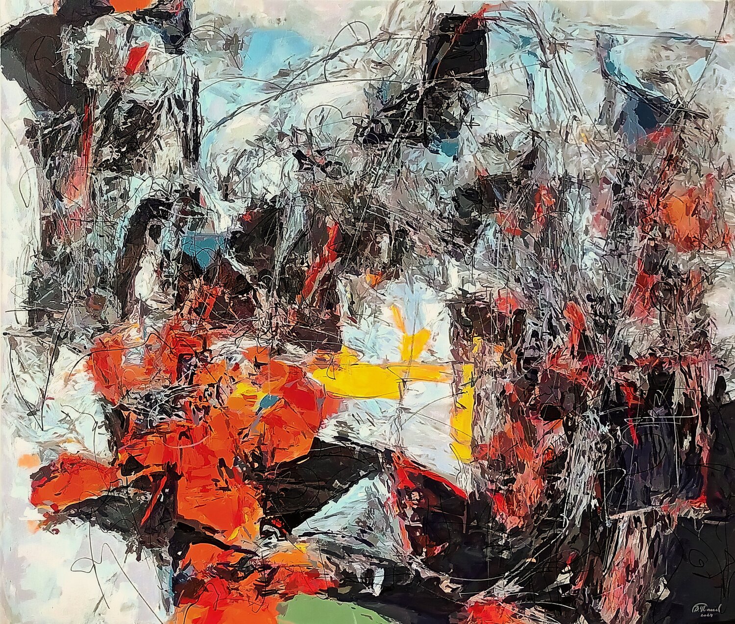 The Namesake de Daniel Bulimar Henciu (2024): Pintura Acrílico en ...