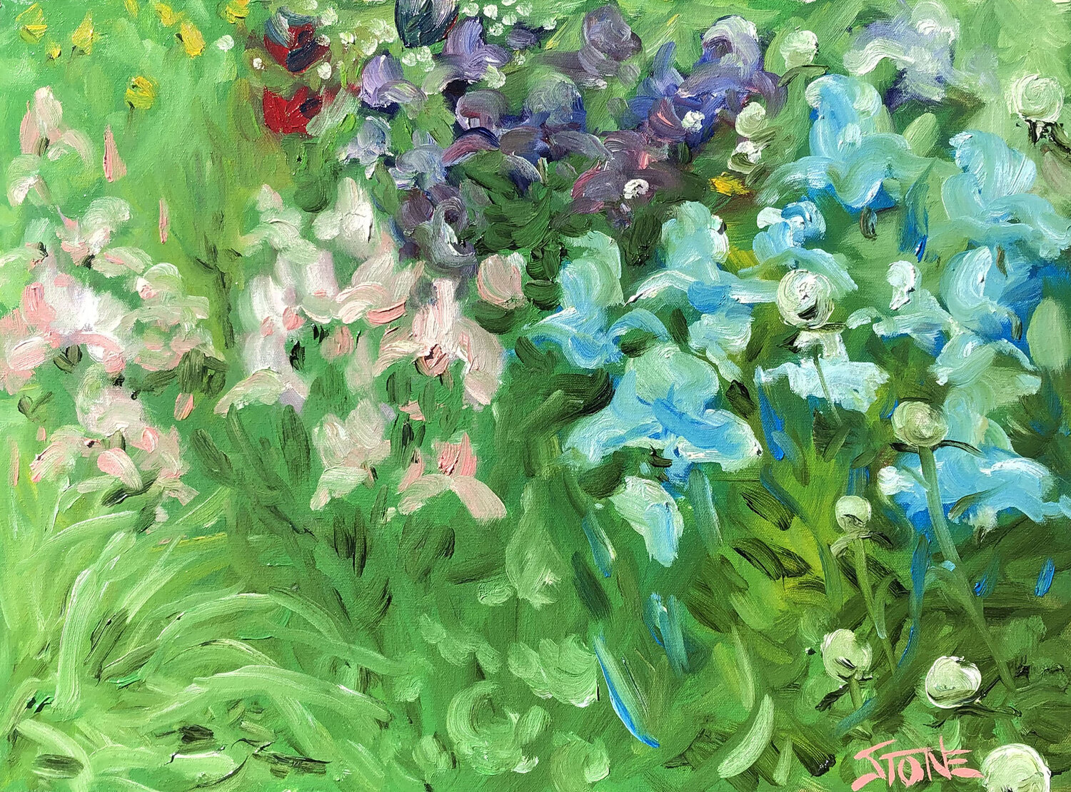 Original Garden 1 by Bill Stone (2004) : Painting Oil on Canvas - Singulart