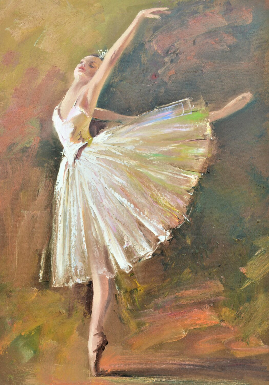 Ballet dancer von Elena Lukina (2013): Malerei Öl auf Leinen - Singulart