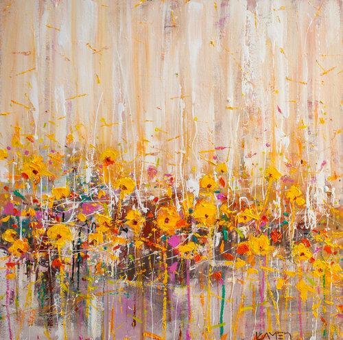April Blossom I by Kamen Trifonov (2021) : Painting Acrylic on Canvas ...