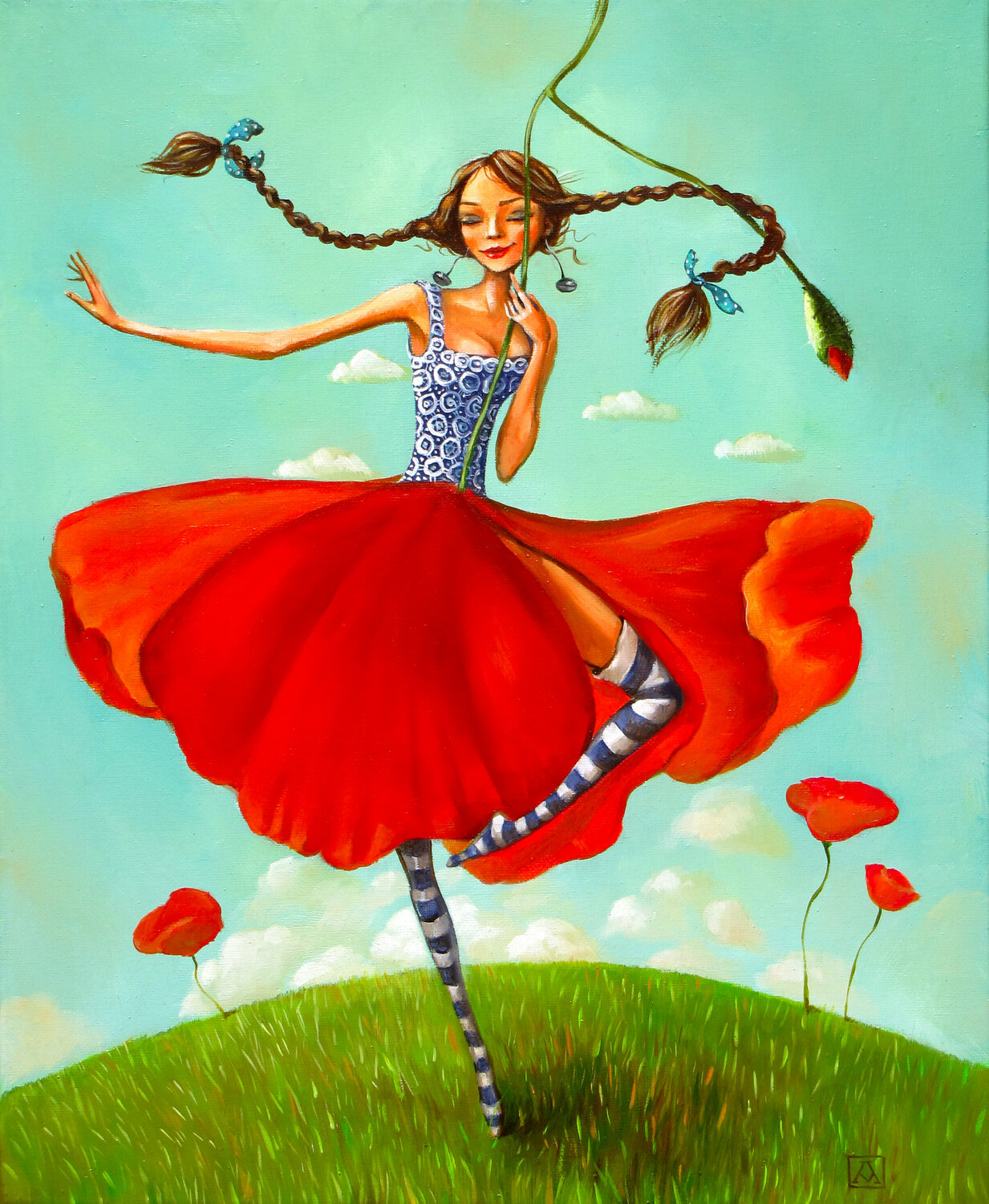 Elsa by Mariana Kalacheva (2017) : Painting Acrylic, Oil on Canvas ...