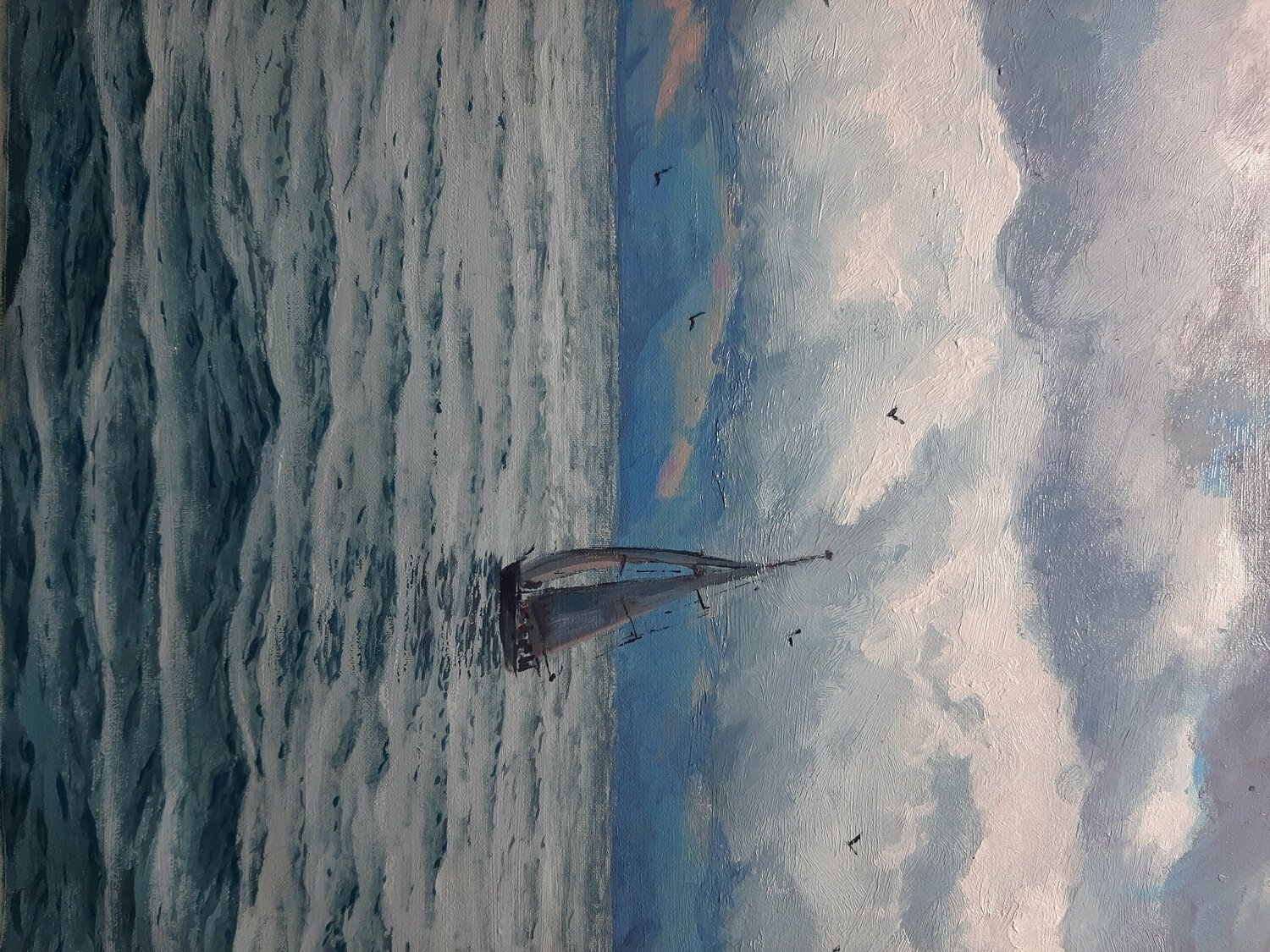 Waterscape 02 by Garry Arzumanyan (2021) : Painting Oil on Canvas - Singulart