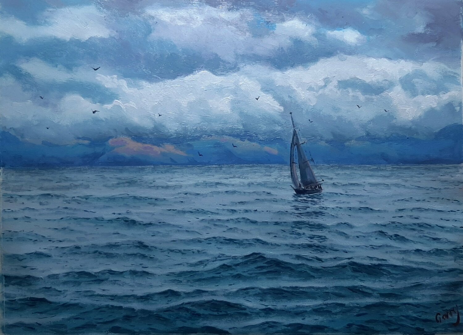 Waterscape 02 by Garry Arzumanyan (2021) : Painting Oil on Canvas - Singulart