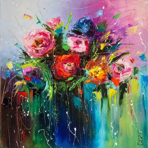 Abstract Flower Painting Ideas