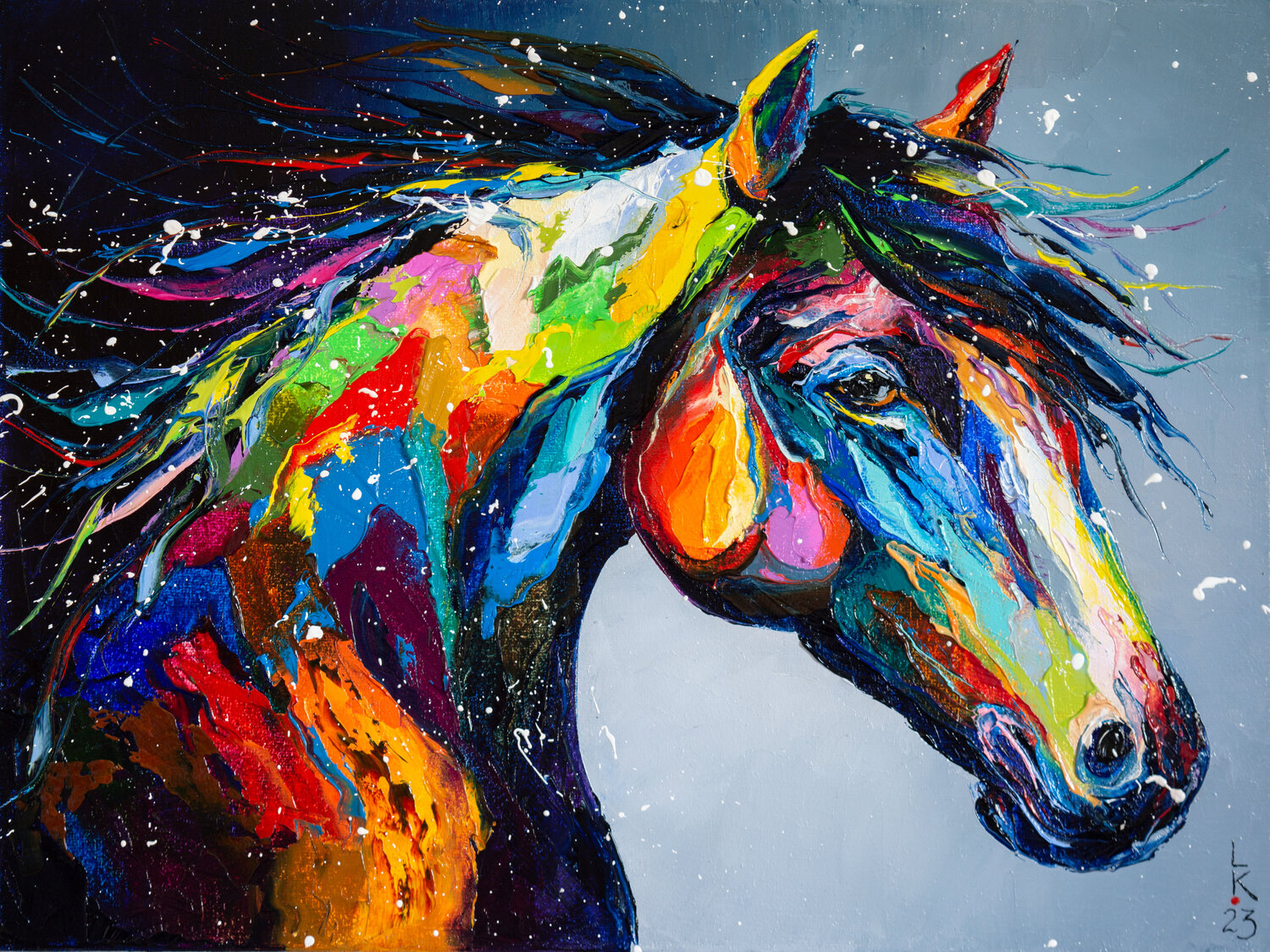 Colorful Horse Paintings