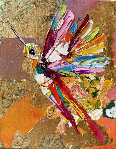 Golden Amber by Lina Redford (2024) : Painting Oil on Canvas - Singulart