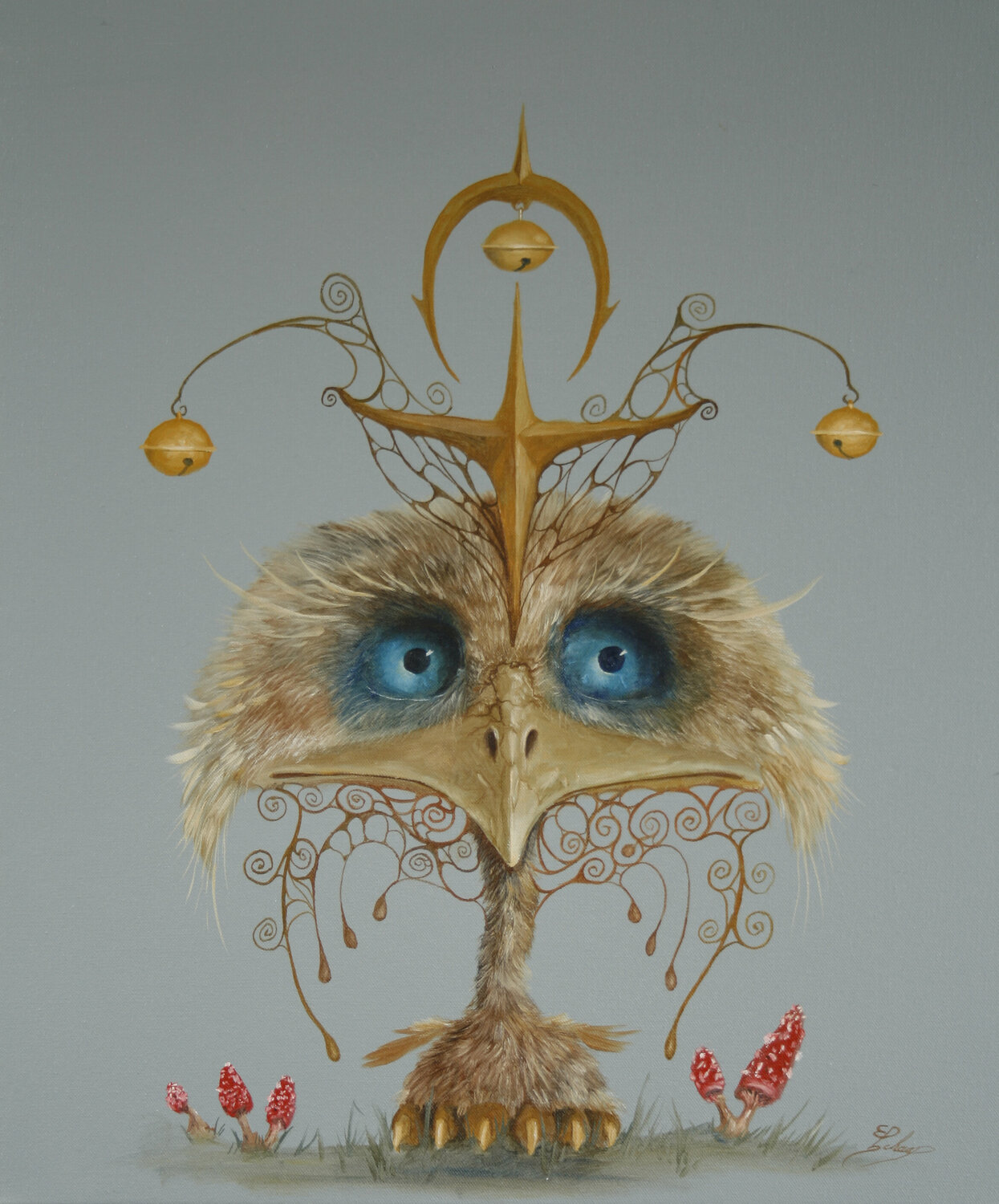 Court. Jester von Ed Schaap (2023): Malerei Öl auf Leinwand - SINGULART