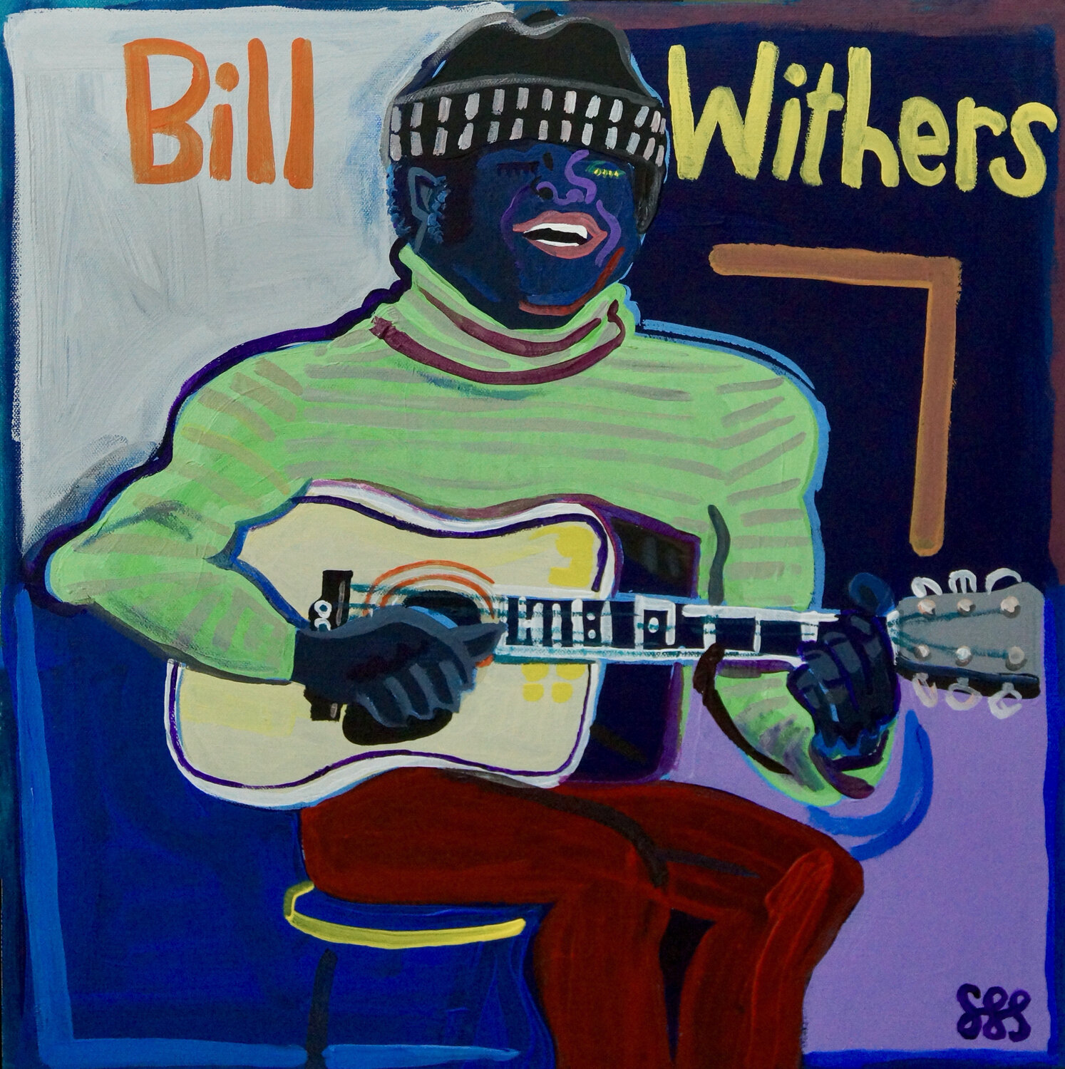 Bill Withers by Steve Spencer (2020) : Painting Acrylic on Canvas ...