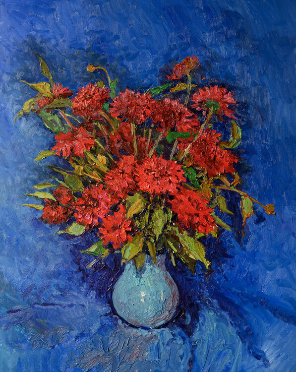 Famous Red Flower Painting