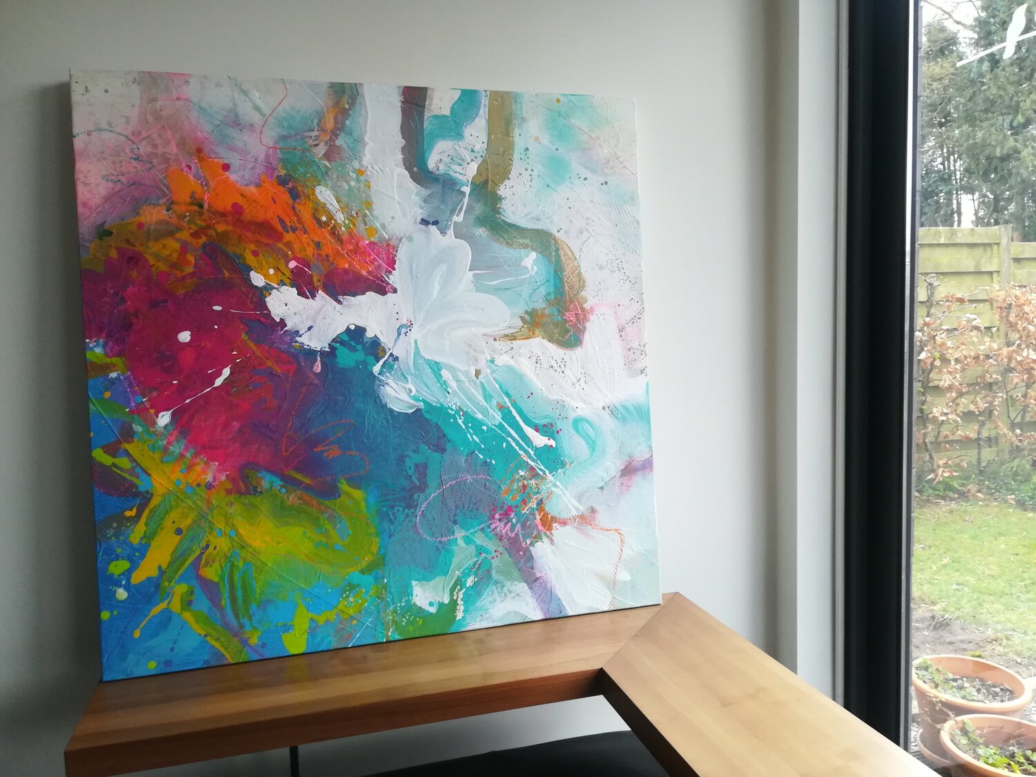 I am radiant von Carine Van Hee (2022): Malerei Acryl, Pastell auf ...