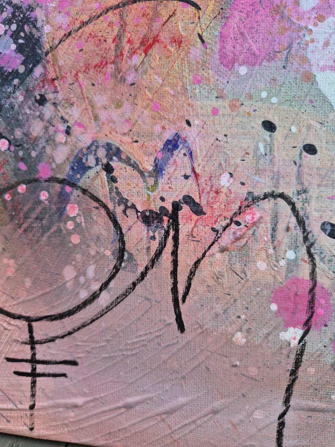 Shake it off by Carine Van Hee (2026) : Painting Acrylic, Charcoal on ...