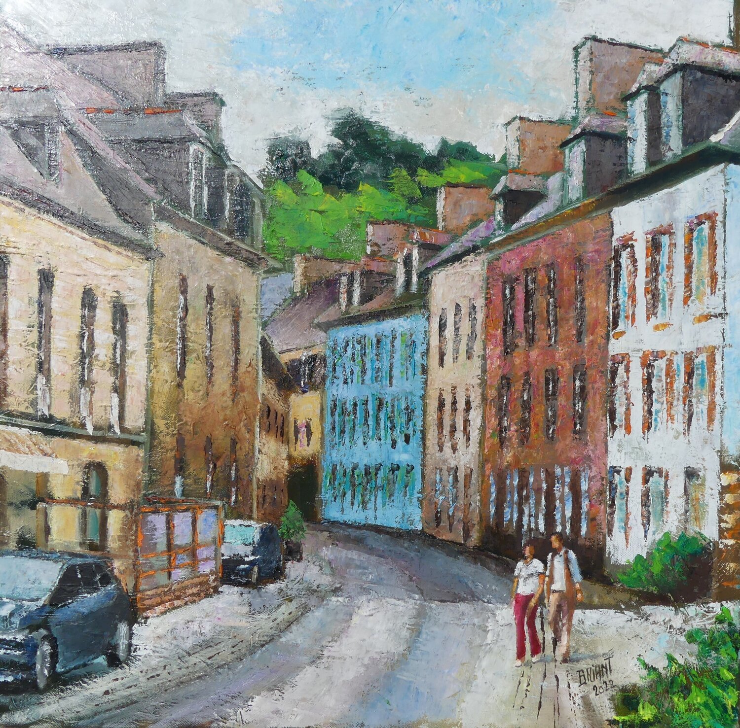Côtes d'Armor Pontrieux by Alain Briant (2022) : Painting Oil on Canvas ...