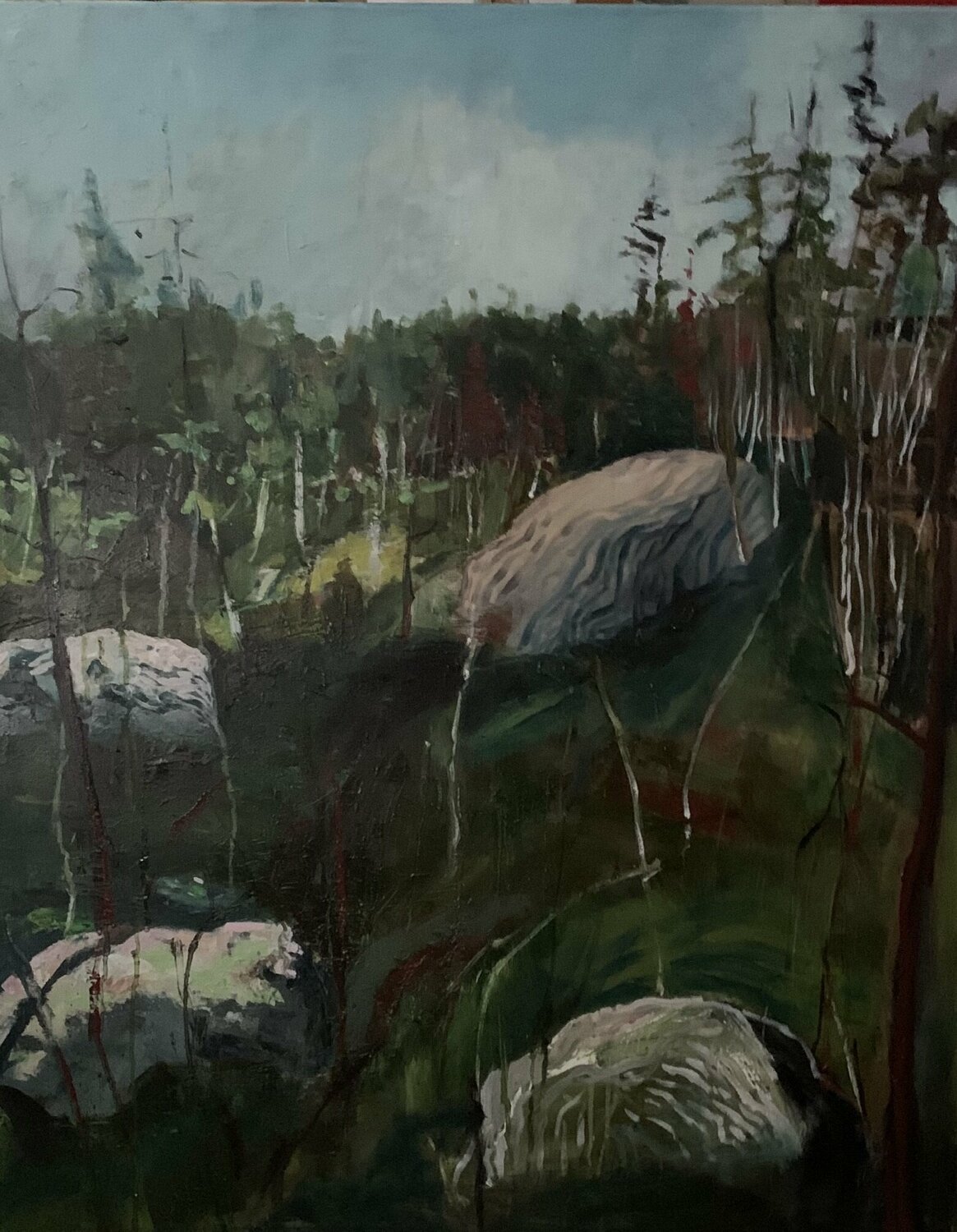 Four Stores by Urban Hedin (2020) : Painting Oil on Canvas - Singulart