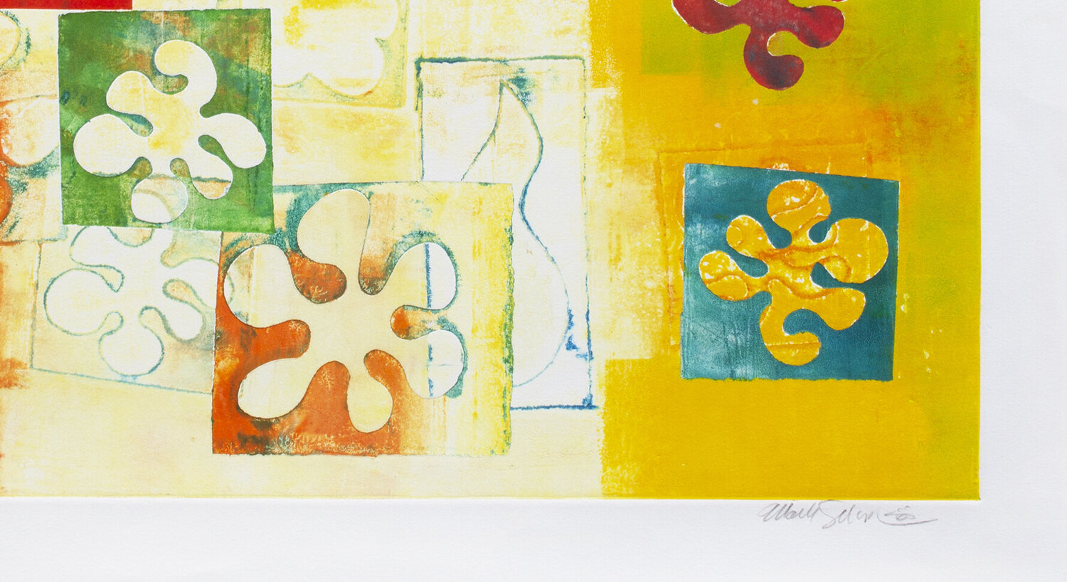 Sultana's Dream von Mark Erickson (2023): Druck Monotype auf Papier - Singulart