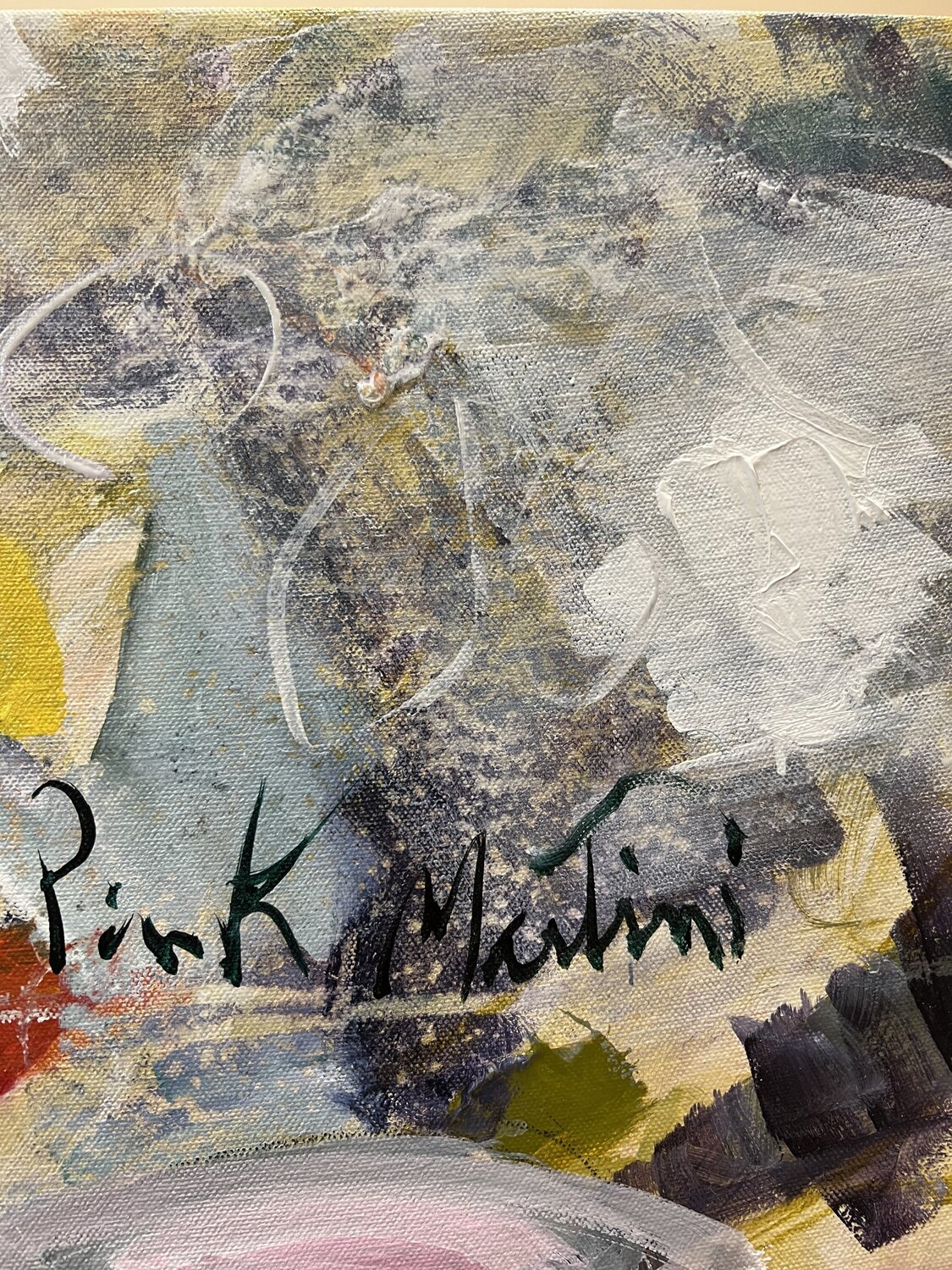 Pink Martini von Marie Manon Corbeil (2022): Malerei Acryl, Kohle auf ...