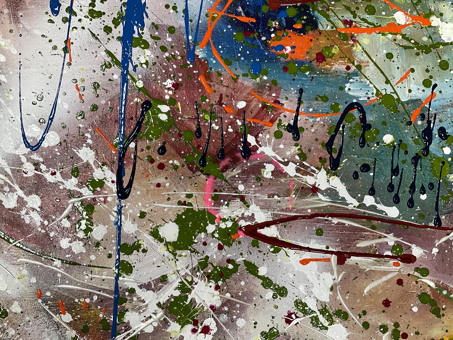 Blue Trees - Inspired by Jackson Pollock by Marie Manon Corbeil (2023 ...