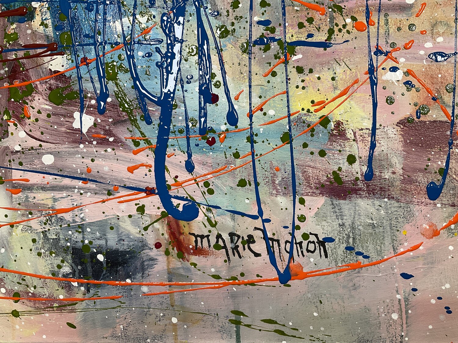 Blue Trees - Inspired by Jackson Pollock by Marie Manon Corbeil (2023 ...