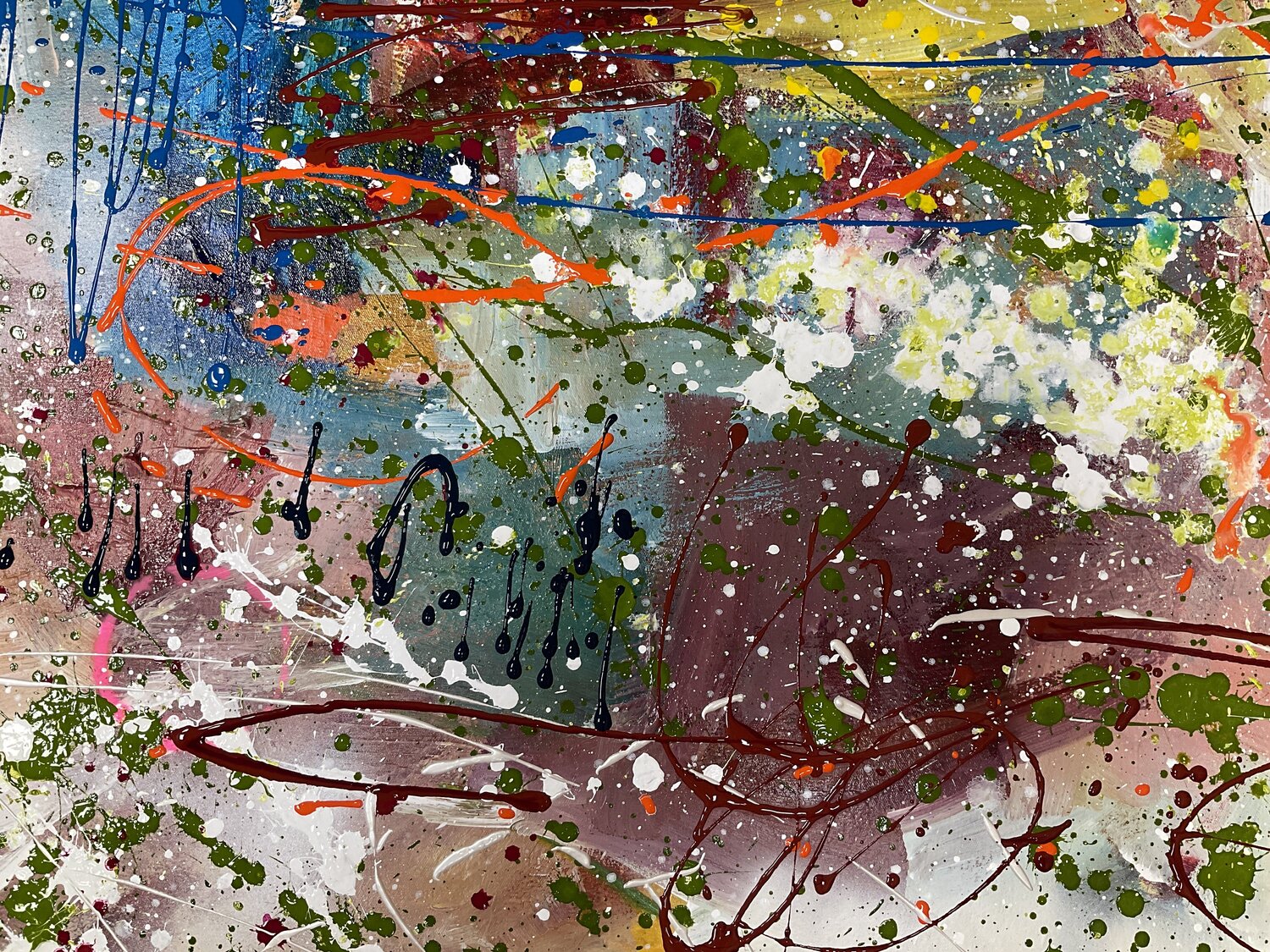 Blue Trees - Inspired by Jackson Pollock by Marie Manon Corbeil (2023 ...