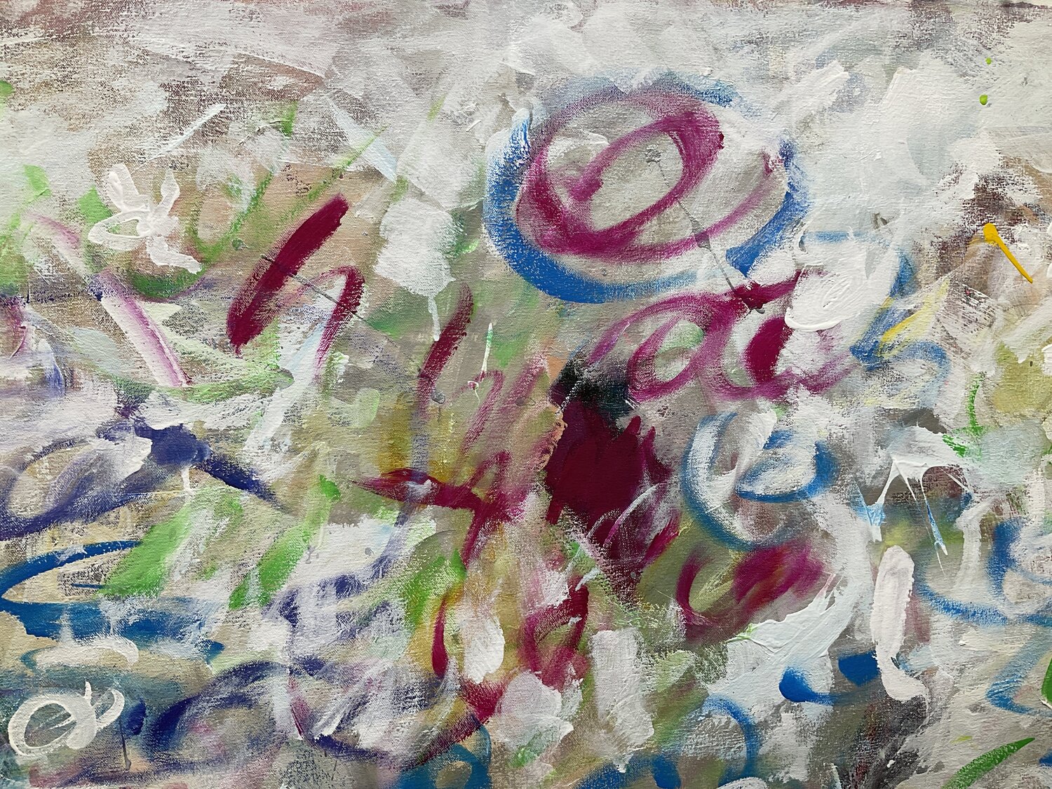 Happy Birthday by Marie Manon Corbeil (2024) : Painting Acrylic, Spray ...