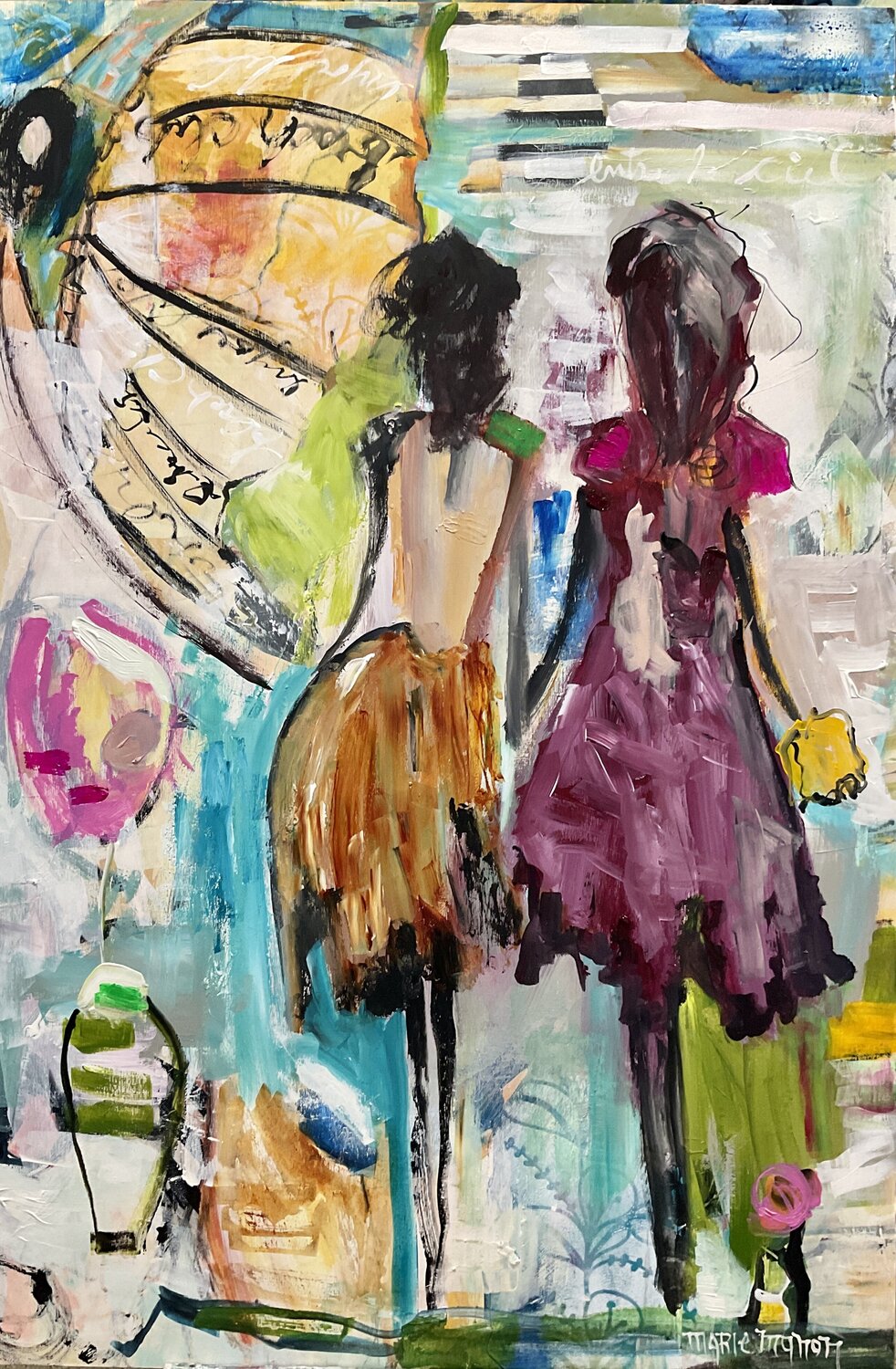 Entre le Ciel et les Haillons de Marie Manon Corbeil (2023) : Peinture ...