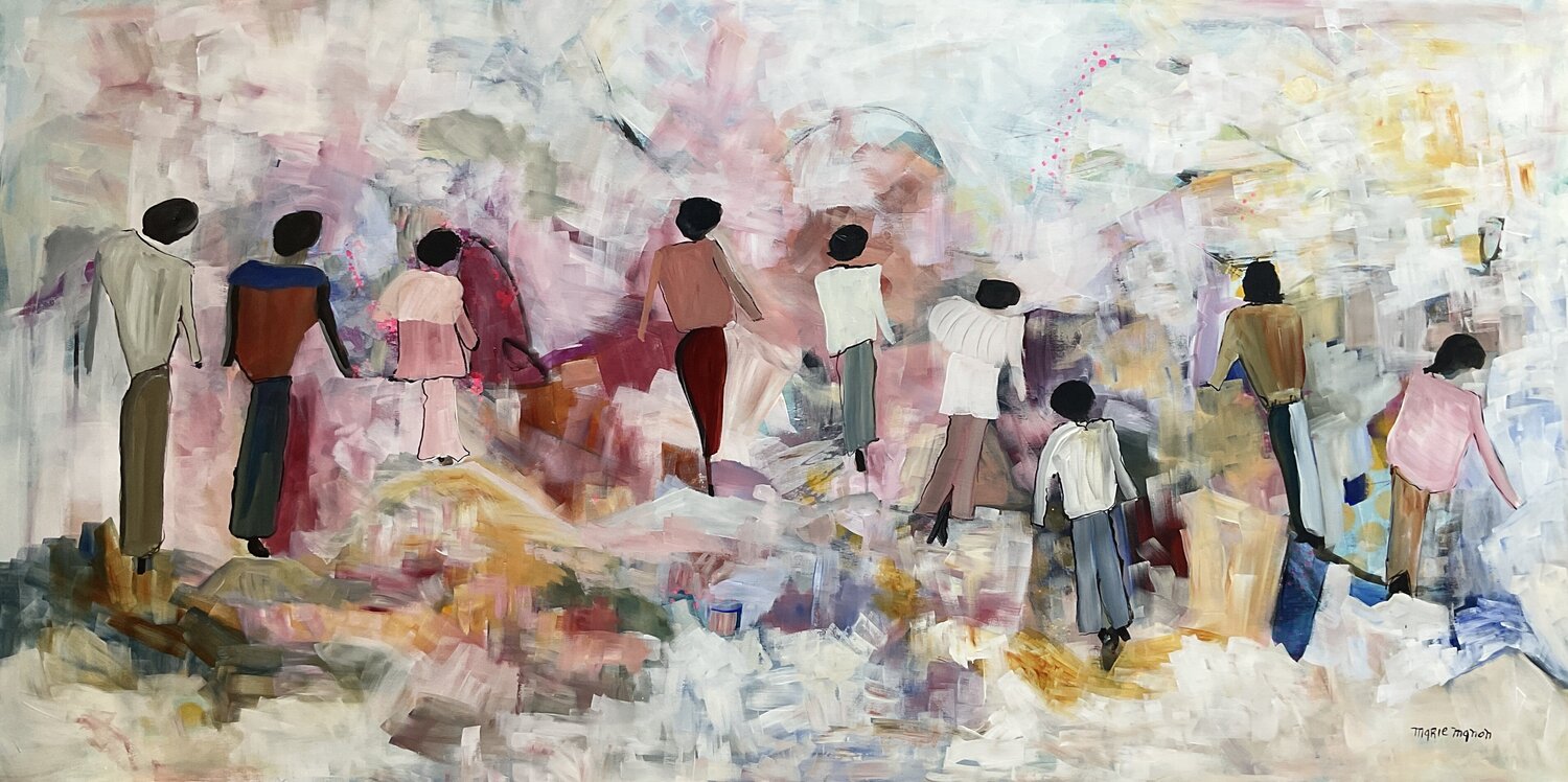 Gens du Pays by Marie Manon Corbeil (2024) : Painting Acrylic, Spray ...