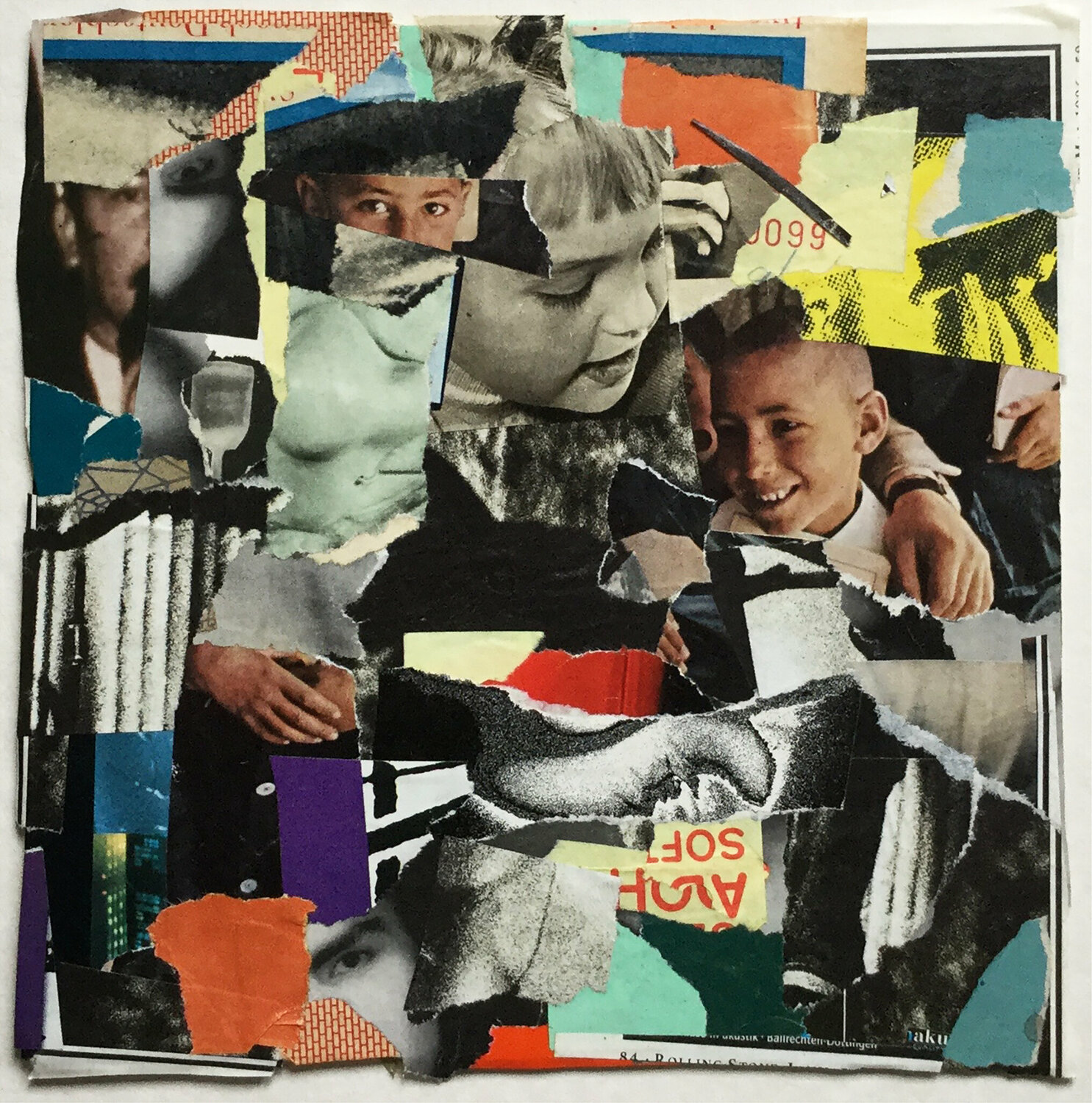 Kinderbild by Michel Meyer (2019) : Work on Paper Collage on Cardboard ...