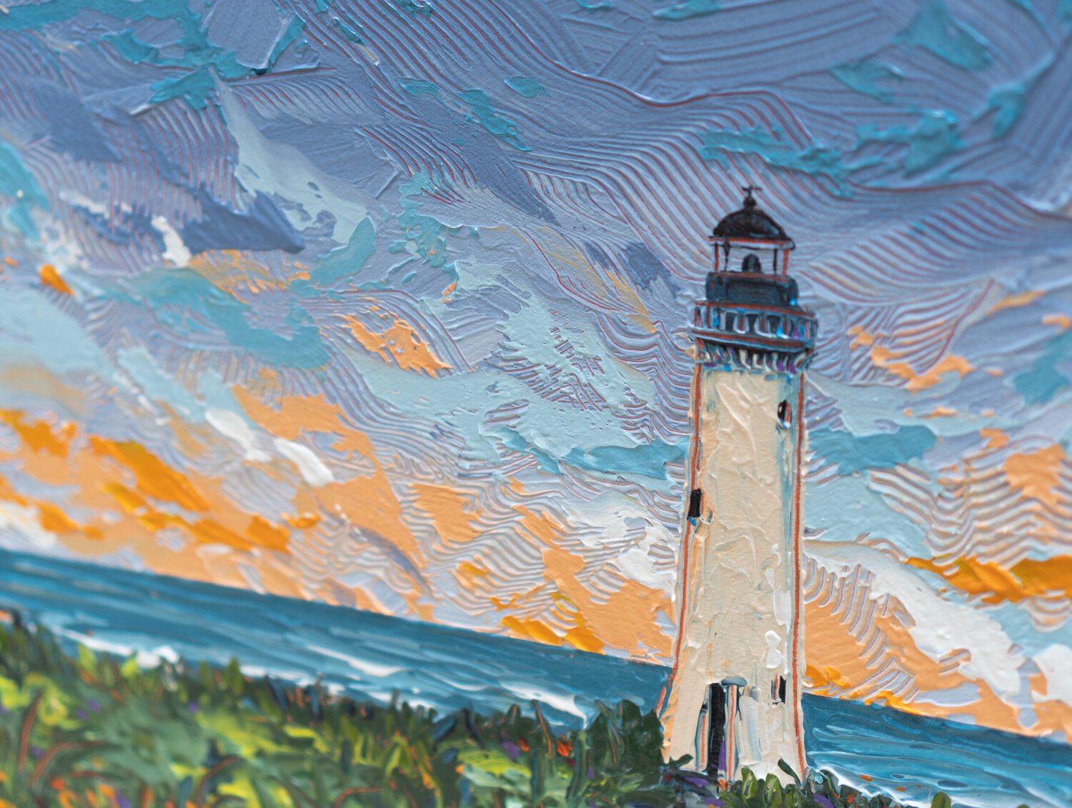 Port Fairy Lighthouse 5 by Joseph Villanueva (2021) : Painting Acrylic ...