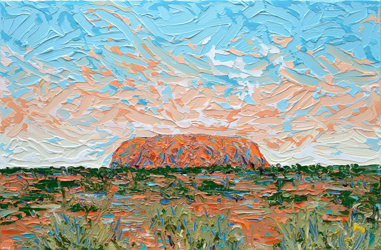 Uluru, Australia - Impressionism 2 von Joseph Villanueva (2020 ...