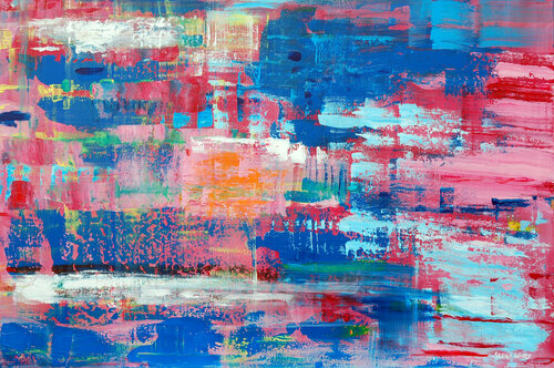 Map of Amsterdam by Steve White (2022) : Painting Acrylic on Linen ...