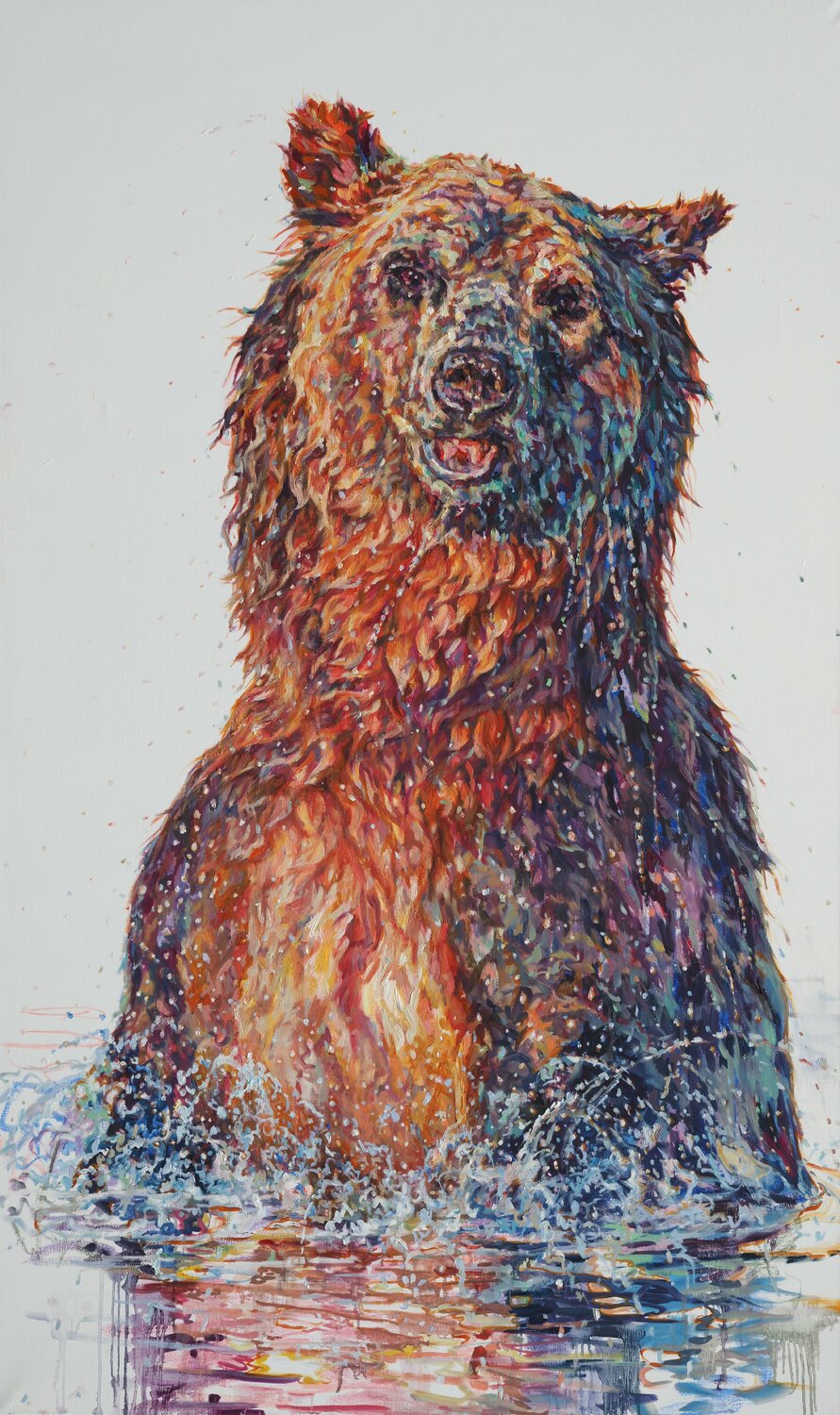 Adonis von Patricia Griffin (2020): Malerei Öl, Ölkreide auf Leinwand ...