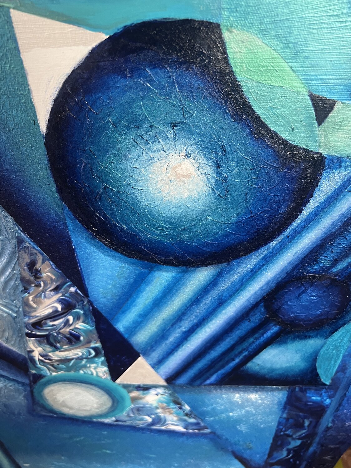 The Beguiling Indigo by Andy Hollimon (2023) : Painting Acrylic, Oil on ...