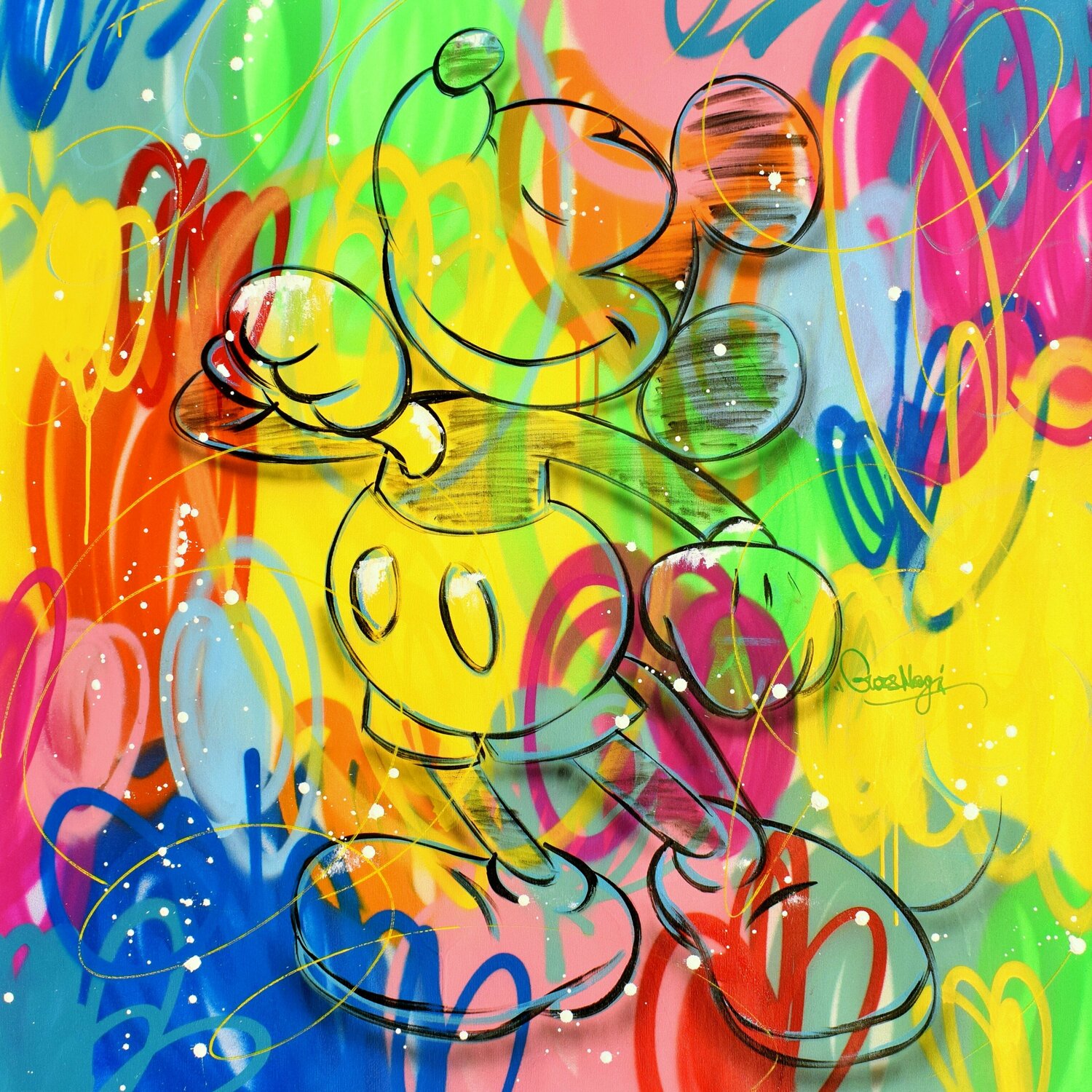 Mickey Colors by Cross Magri (2020) : Painting Acrylic on Canvas ...