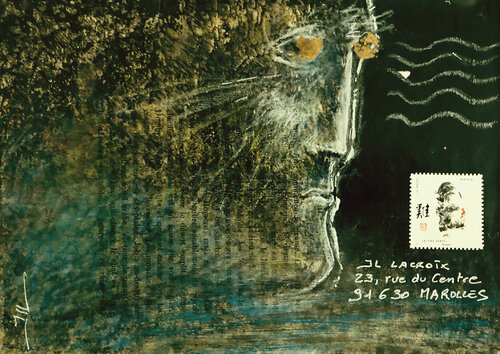 Mail Art ROCK by Jean-Luc Lacroix (2017) : Work on Paper Acrylic ...