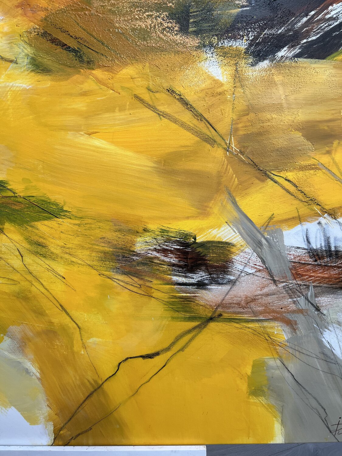 Summer Wind 2 von Ira Ivanova (2023): Malerei Acryl, Pastell auf ...