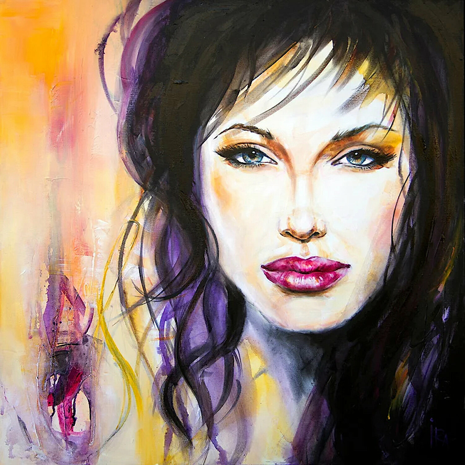 Angelina Jolie Painting