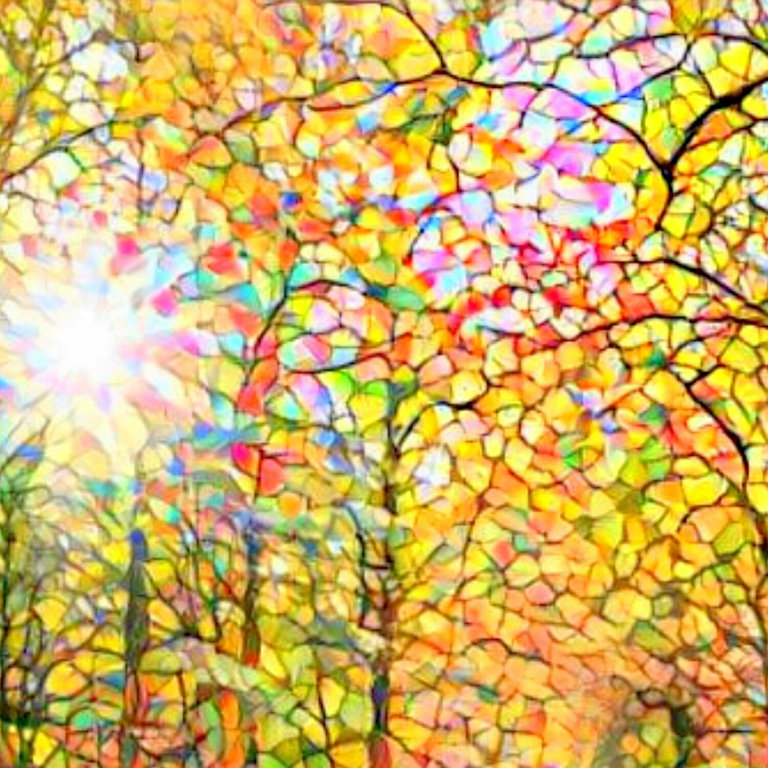 RIVER IN THE FOREST 2 by Nik Tod (2022) : Painting Acrylic, Screen ...