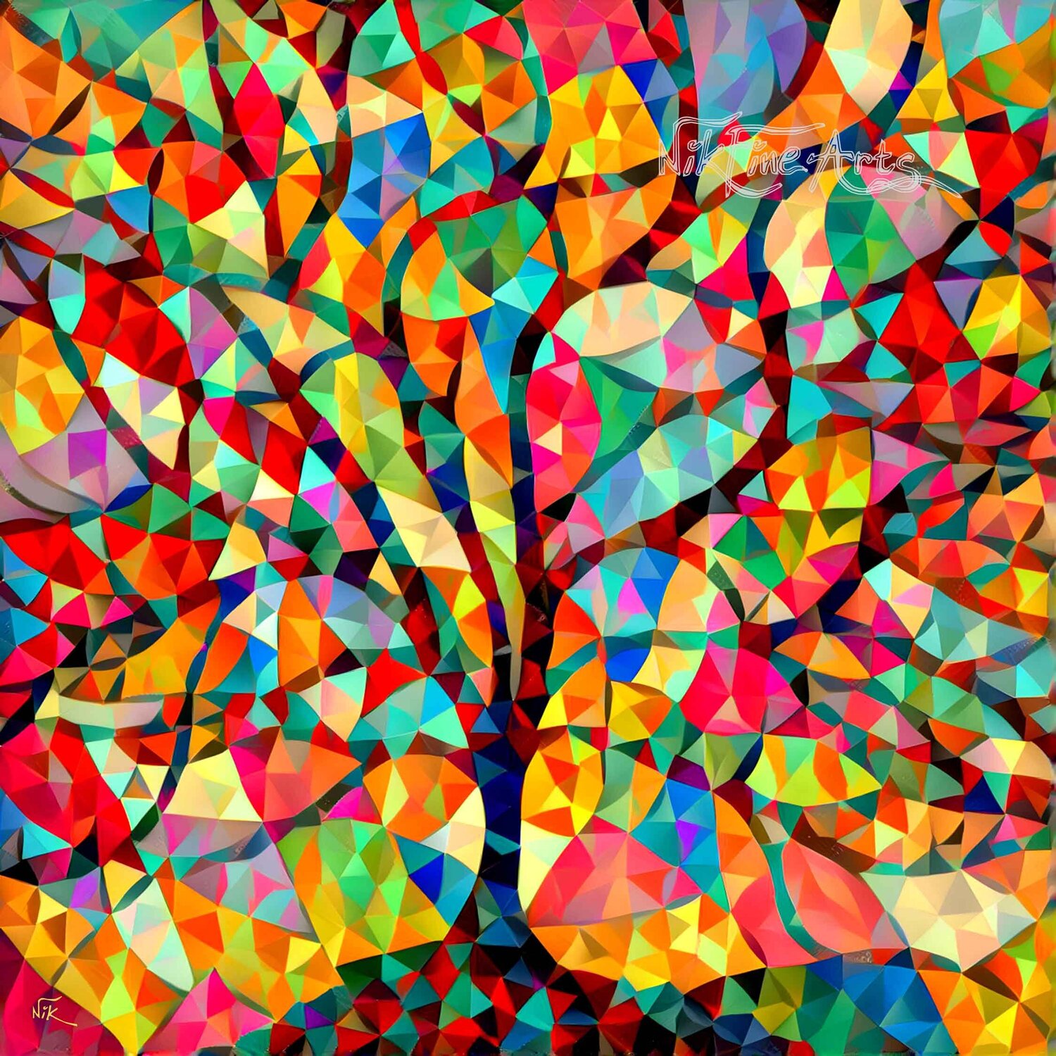 ABSTRACT TREE OF LIFE - 2 by Nik Tod (2023) : Painting Acrylic, Screen ...