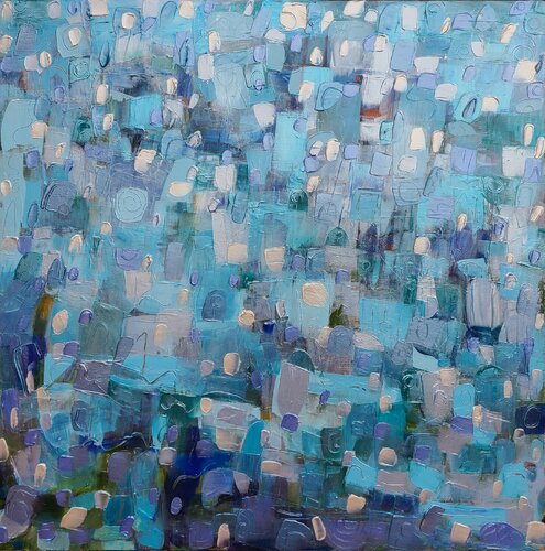 Naturally abstract yellow by Stacy N (2020) : Painting Oil on Canvas ...