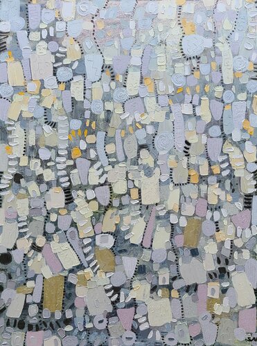 Naturally abstract yellow by Stacy N (2020) : Painting Oil on Canvas ...