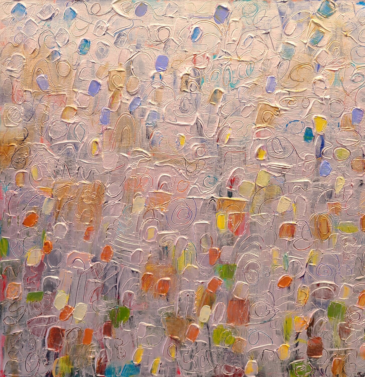 Shimmery von Stacy N (2023): Malerei Acryl auf Leinwand - Singulart